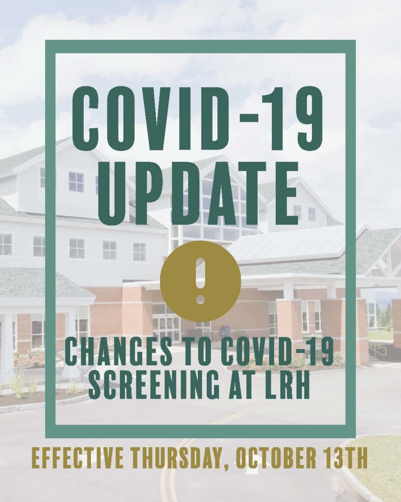 LRH Entrance Screening Update Littleton Regional Healthcare